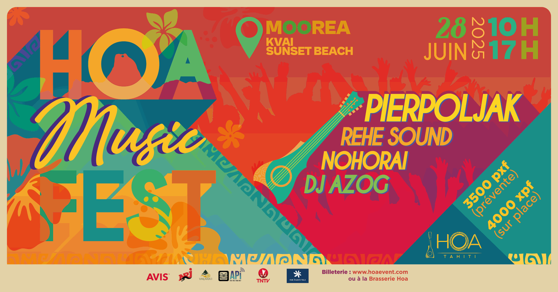 HOA MUSIC FEST 2025 - MOOREA | Brasserie HOA